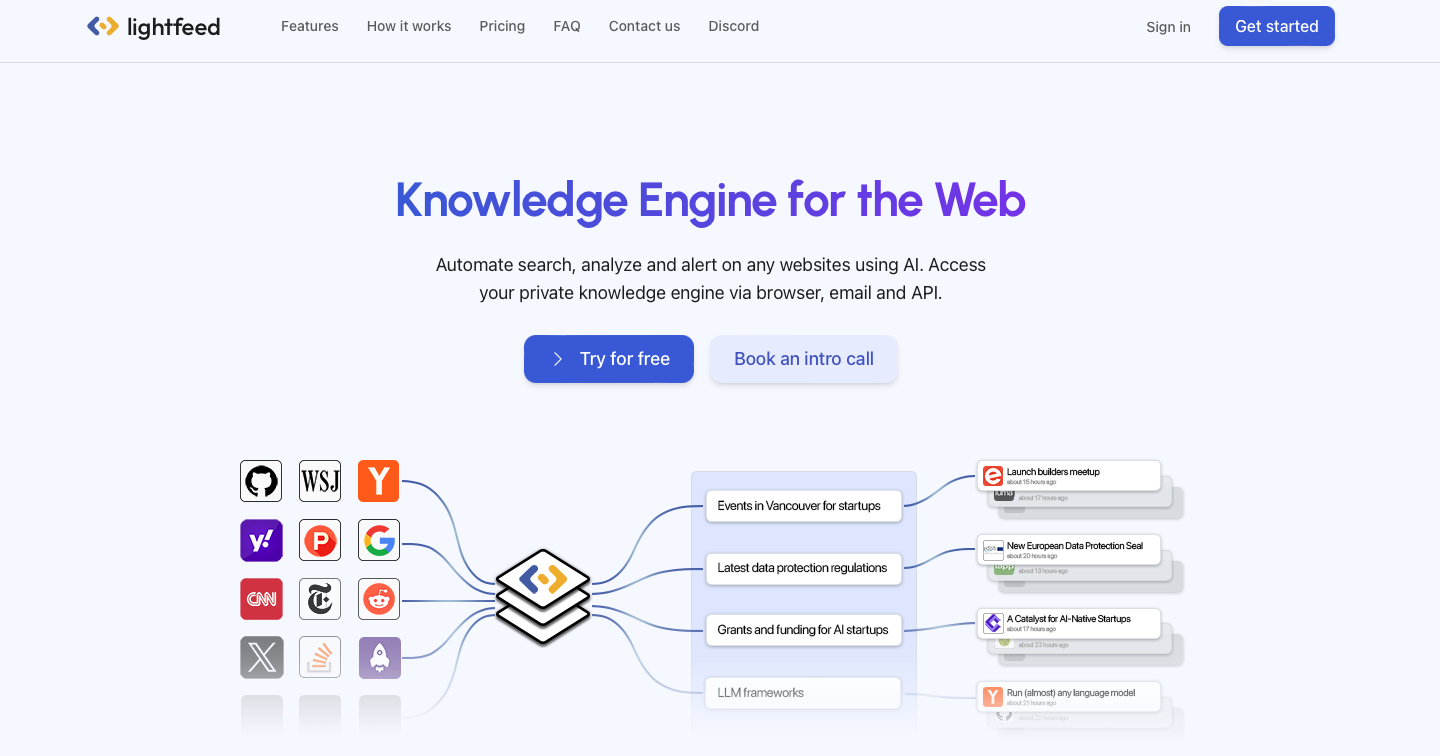 LightFeed - Automated News Hub Powered by LLM